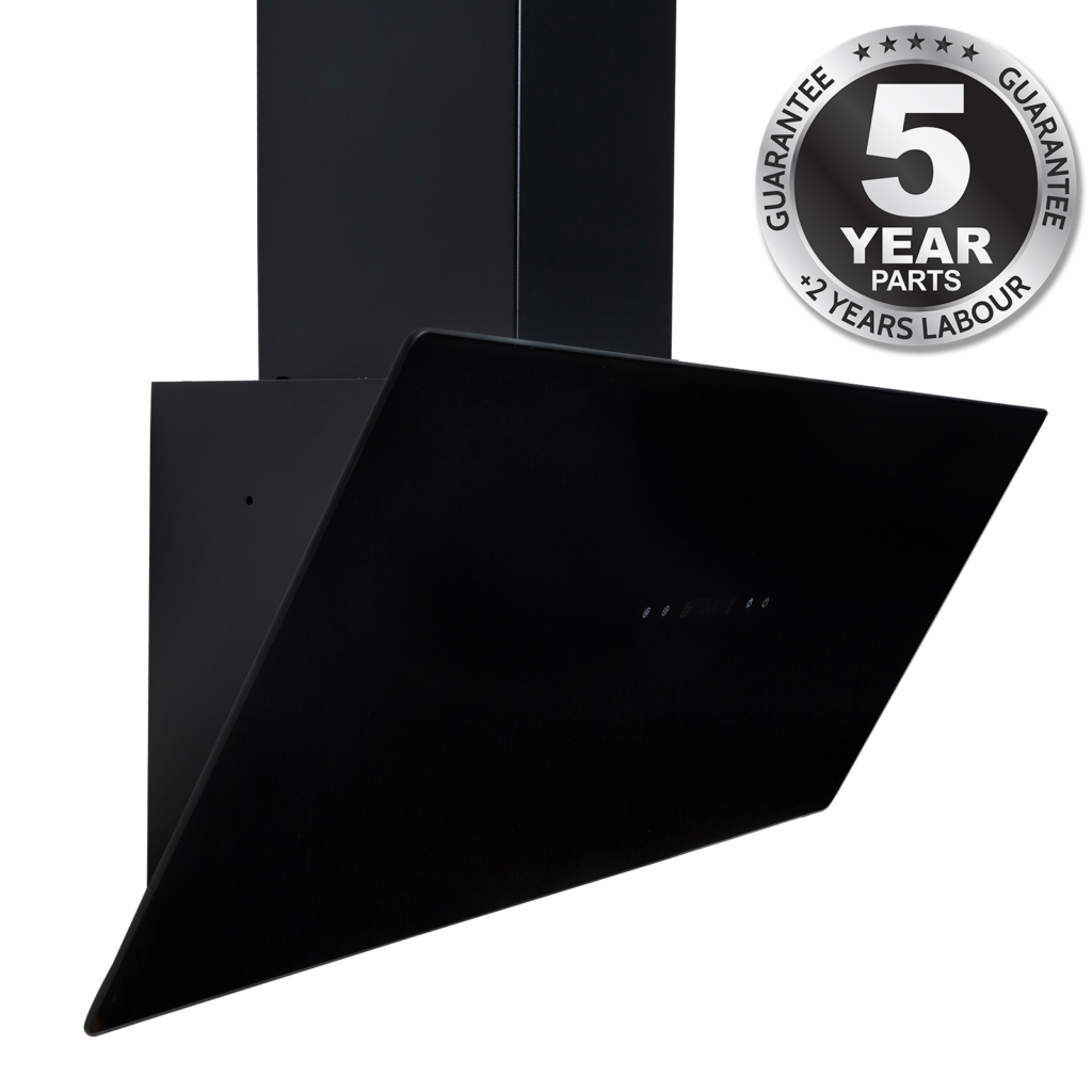 90cm Black Cooker Hood Kitchen Extractor Fan - SIA TAG90BL